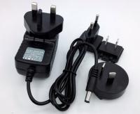 China 12V 2A exchangeable UK AUS USA EU AC plug 2M cable 18AWG cable  LED light box for sale