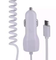 China White USB Car Charger 5V 2.5A Type C Micro Mini USB Fast Charging Adapter for sale