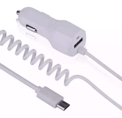 China White USB Car Charger 5V 2.5A Type C Micro Mini USB Fast Charging Adapter for sale
