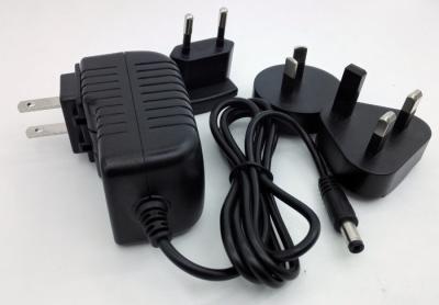China Interchangeable AC Plug 12V 2A 5V 2A Power Adapter 36W Universal for LED Set Top Box for sale
