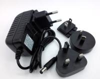 China Interchangeable AC Plug 12V 2A 5V 2A Power Adapter 36W Universal for LED Set Top Box for sale