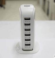 China Multi USB Smart Charger 5V 8A QC2.0 QC3.0 Fast Charging Type C Power Adapter for sale