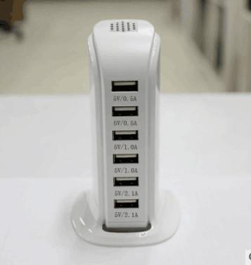 China Multi USB Smart Charger 5V 8A QC2.0 QC3.0 Fast Charging Type C Power Adapter for sale
