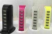 China Multi USB Smart Charger 5V 8A QC2.0 QC3.0 Fast Charging Type C Power Adapter for sale