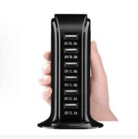 China Multi USB Smart Charger 5V 8A QC2.0 QC3.0 Fast Charging Type C Power Adapter for sale