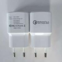 China QC3.0 QC2.0 5V 3A USB Charger Adapter White Universal Input 100-240V for Samsung Huawei Mobile Phone for sale