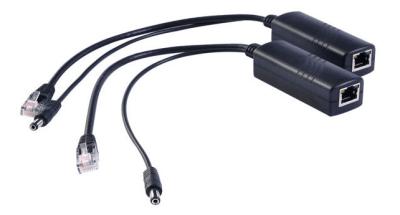 China Gigabit PoE Splitter 12V 2A 24W IEEE802.3at af for IP Cameras Non-PoE Devices for sale