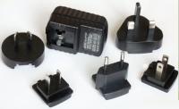 China CE approved 12V 1A 12W right angle DC tip switching power supply/ac dc adapter/interchangeable plug power adapter for sale