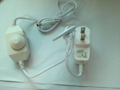 China 24V 500mA AC DC Power Adapter with Inline On Off Switch 100 240V 12W for sale