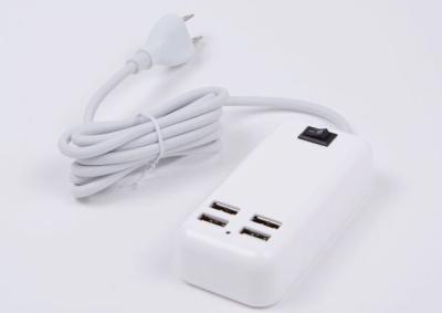 China Universal Travel Charger 30W 4 USB Ports US UK Plug Wall Adapter 100-240V for sale
