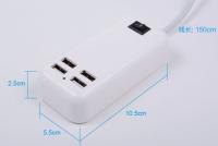 China Universal Travel Charger 30W 4 USB Ports US UK Plug Wall Adapter 100-240V for sale