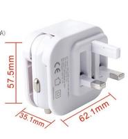 China 2 in 1 Smart Car Charger with Travel Charger Dual USB 5V 3100mA for Phone Tablet for sale