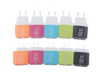 China 5V 1.2A Dual USB Charger ABS Material Compact Power Adapter 40x23x60mm for sale