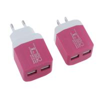 China 5V 1.2A Dual USB Charger ABS Material Compact Power Adapter 40x23x60mm for sale