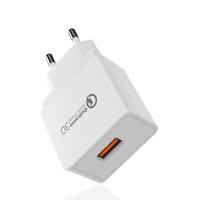 China 18W Quick Charge 3.0 USB Travel Charger Wall Adapter 100-240V QC3.0 Power Supply for sale
