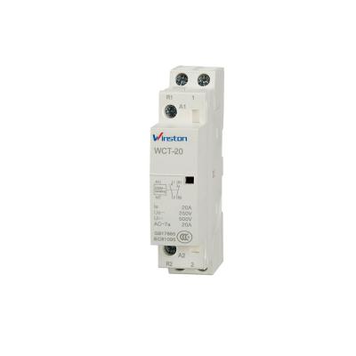 China 20A 1NO NC Electricity WCT 2P Small AC Contactor Auxiliary Control for sale