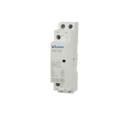 China 2NC Electrical 20A Supply 2 Pole Mini AC Contactor 18mm Width for sale