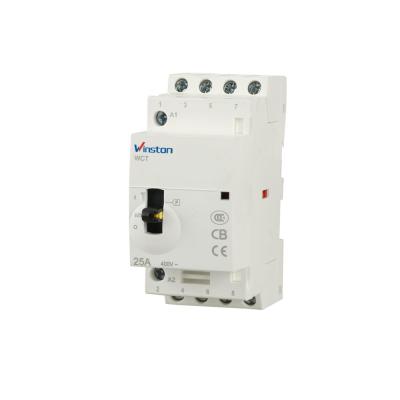China 4NO Telecommunication 4 Phase 25A Manual Building Contactor for ac unit for sale