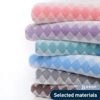China Oem Custom 100% Polyester Printed  stripe Coral Flannel Plaid Fleece Fabric For Baby Blanket - for sale