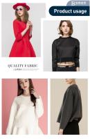 China High quality 75D  300G scuba knitting white spandex polyester air layer fabric for garment for sale
