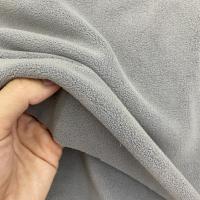 China in stock lot super soft  94 polyester 6 spandex tricot anti pilling polar fleece fabric for garment for sale