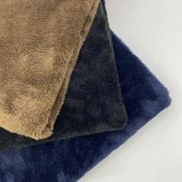 China stock lot super soft velboa 100 polyester double face north pole blanket fleece fabric for winter  clothes for sale