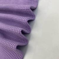 China Eco-friendly 300Gsm Knitted  Organic Cotton Waffle Fabric For Clothing for sale