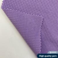 China Eco-friendly 300Gsm Knitted  Organic Cotton Waffle Fabric For Clothing for sale