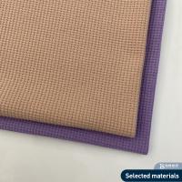 China Eco-friendly 300Gsm Knitted  Organic Cotton Waffle Fabric For Clothing for sale