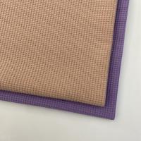 China Eco-friendly 300Gsm Knitted  Organic Cotton Waffle Fabric For Clothing for sale