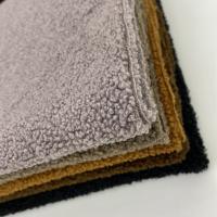 China in stock lot super soft  100 polyester teddy velvet fleece fabric for garment for sale