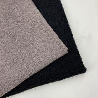 China in stock lot super soft  100 polyester teddy velvet fleece fabric for garment for sale