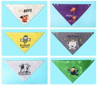 China Triangular bibs 100% Organic Cotton No fluorescence baby bandana drool bibs Baby Bibs Cotton for sale