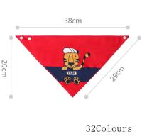 China Triangular bibs 100% Organic Cotton No fluorescence baby bandana drool bibs Baby Bibs Cotton for sale
