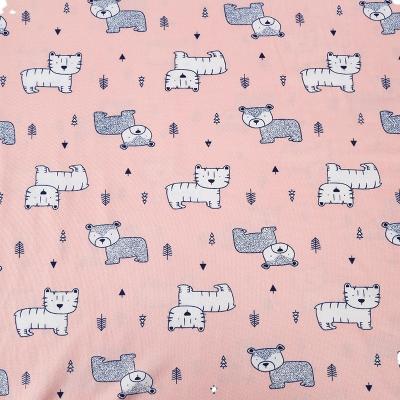 China custom printed fabric raw material print  Milk Fiber print Fabric For Garment - Buy for sale