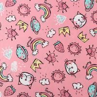 China custom printed fabric raw material print  Milk Fiber print Fabric For Garment - Buy for sale