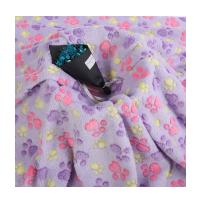 China Cheap Faux Flannel Stock Glow In The Dark Coral Fleece Fabrics for sale