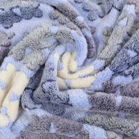 China Wholesale Glow In The Dark Flanell Cord Lace Color Coral Faux Fleece Fabric for sale