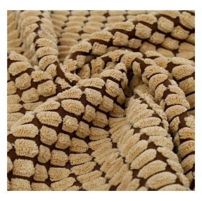 China In Stock Snuggle Flannel Silk Burnt-Out Velvet Brocade Sofa Fabrics Chenille for sale