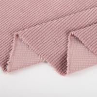 China Original Pink Corduroy Microfiber Plaid Shirting For Baby Blanket Flannel Fabric Or Pujama for sale