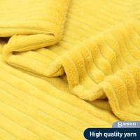 China High Quality Flannel Fleece Microfiber Knitted Polyester Chenille Mop Natural Corduroy Fabric for sale