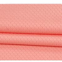 China Plain Dyed Honeycomb Mesh Fabric Anti Pill Nylon Cotton Fabric for sale