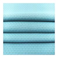China Anti UV Textured Knit Fabric Polyester Jacquard Fabric For T-Shirt Pants for sale