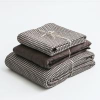China 290Gsm Textile Woven Fabric Bamboo Fiber Honeycomb Waffle Fabric for sale