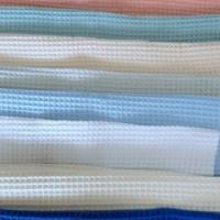 China Eco-Friendly Waffle Cloth Fabric 290Gsm Bamboo Fiber Honeycomb Fabric for sale