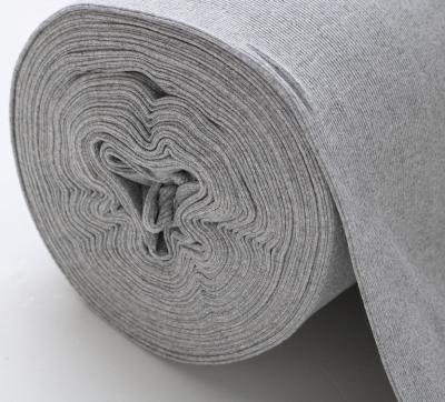 China 532 Colours Stretch Cotton Rib Fabric 100% Medium Weight For Cuff Collar for sale