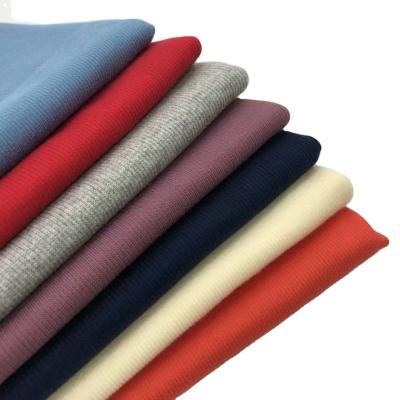 China Knit Ribbed Jersey Fabric Polyester Extra Wide Cotton Fabric For Tank Dress Pajamas for sale