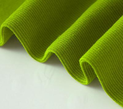 China Cotton Rib Cuff Fabric 588 Colours Knitted Stretch For Rib Collar for sale