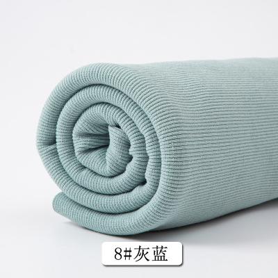China Medium Weight Rib Knit Fabric 100% Cotton For Swimwear Fabric Cuff Neck for sale