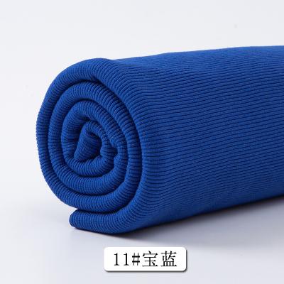 China Medium Weight Rib Knit Fabric 100% Cotton For Swimwear Fabric Cuff Neck for sale